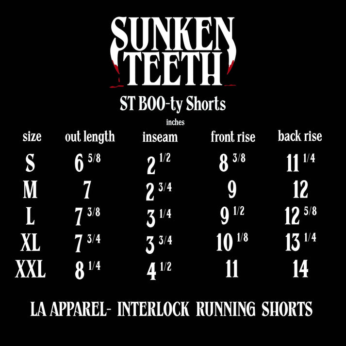 Bones Shredder BOO-ty Shorts – Sunken Teeth Co.